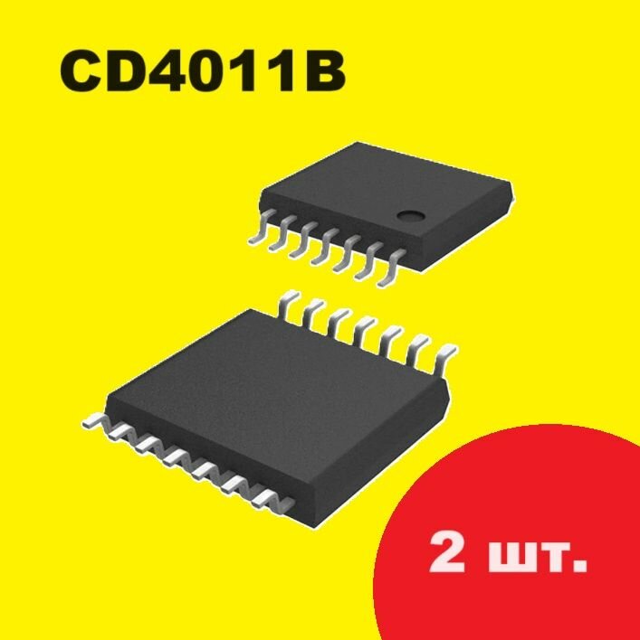 CD4011B TSSOP-14 микросхема (2 шт.) ЧИП SMD схема CD40106BMT/TR характеристики КФ1561ЛА7, цоколевка TSSOP14 элемент SOIC-14 datasheet 652, 653