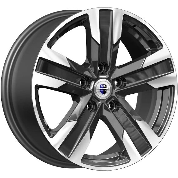 Колесный диск K&K Висмут 7x16 5*114.3 ET40 DIA67.1 Алмаз черный