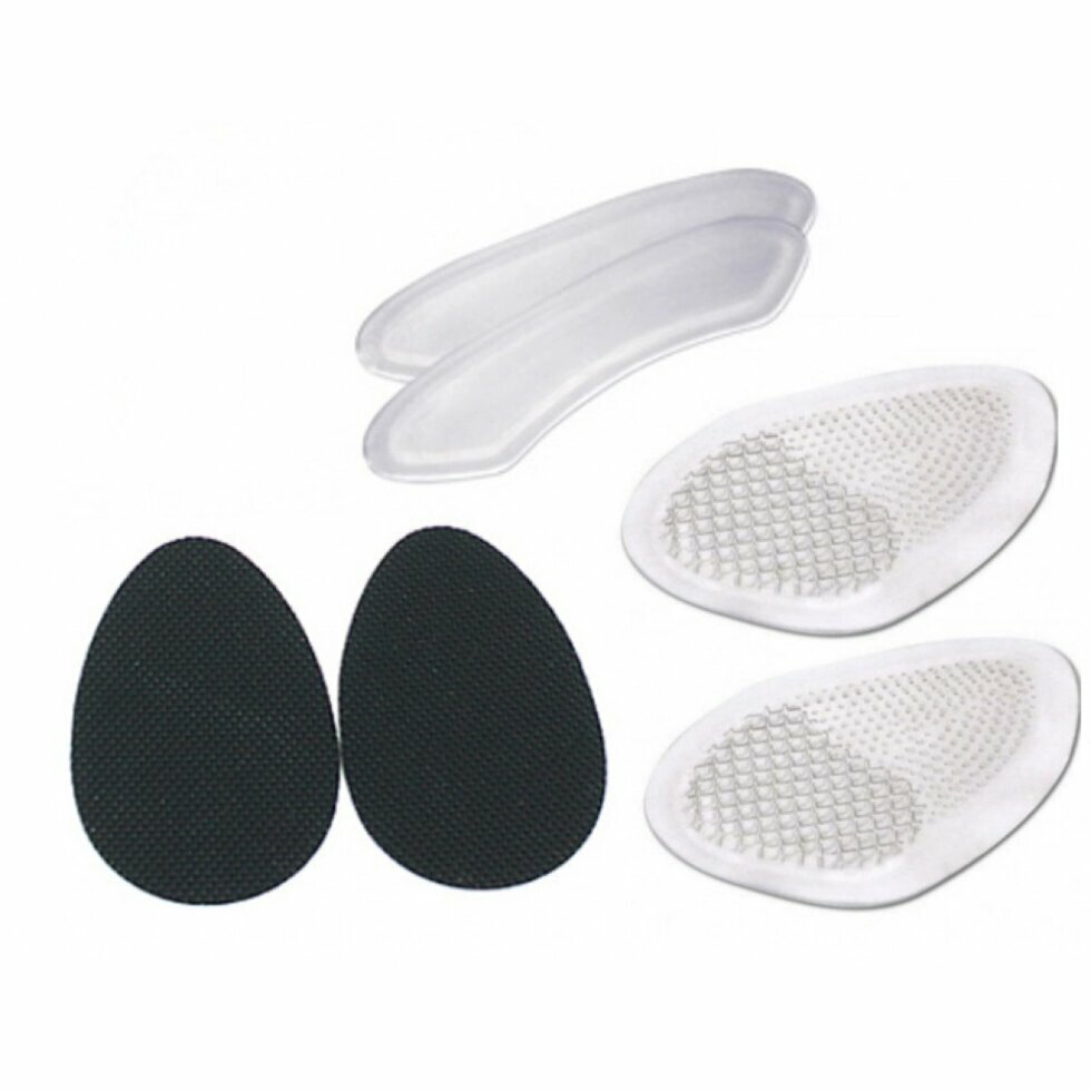 Набор силиконовых стелек Bradex, для обуви, ортопедические, KZ0239 против скольжения, бесцветные