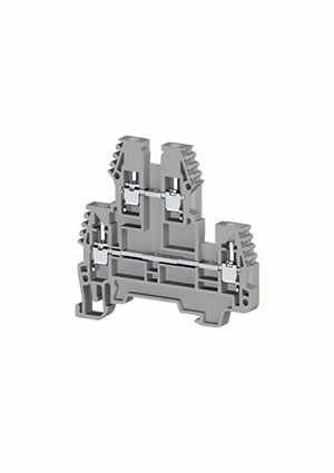 PIK2,5 RDK (серый), 325259 Клеммник 2-х ярусный, 2,5 мм. кв, с внутр. перемычкой