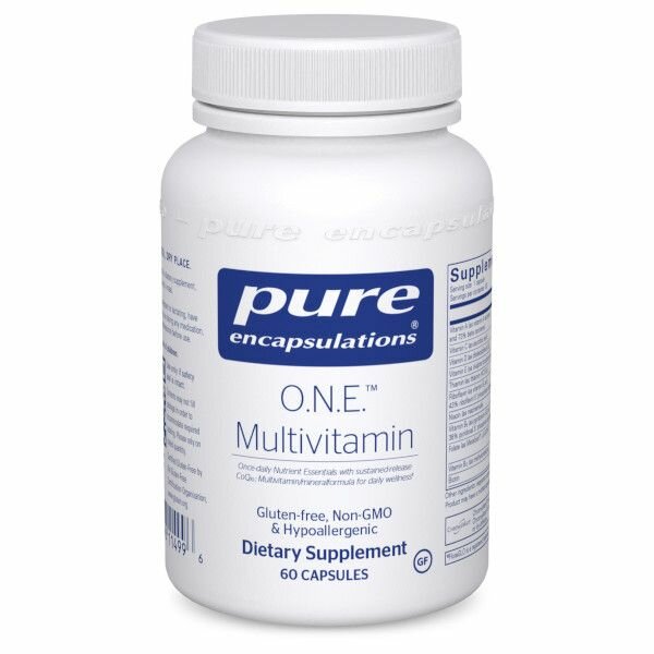 Pure Encapsulations, Мультивитамины O.N.E. с CoQ10, Multivitamin, 60 капсул