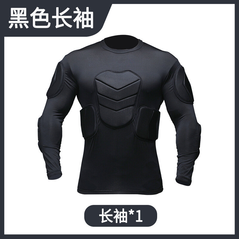 Новый комплект формы вратаря с длинным рукавом для футбола и баскетбола, утолщенная форма вратаря, антиударная утолщенная броня для вратаря