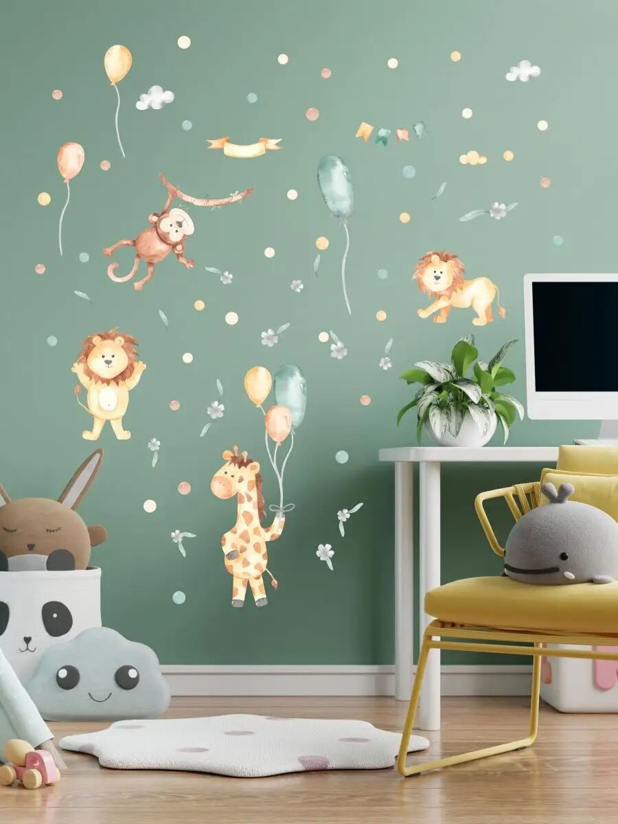 Интерьерные наклейки воздушные шары для детей