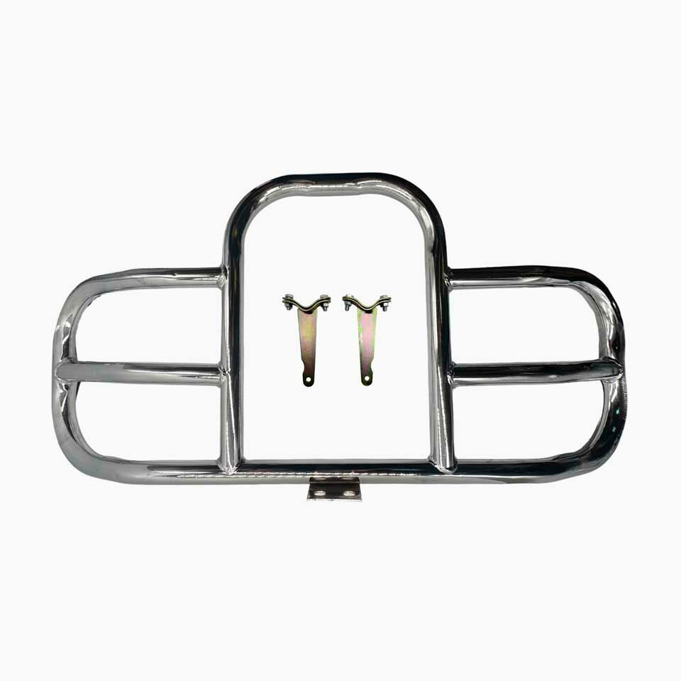 Дуги безопасности на мопед Альфа (с креплением, хром)