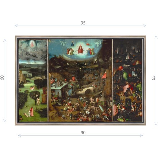 Картина Декор Депо Иеронима Босха Страшный суд Матовый холст в раме 65х95 см