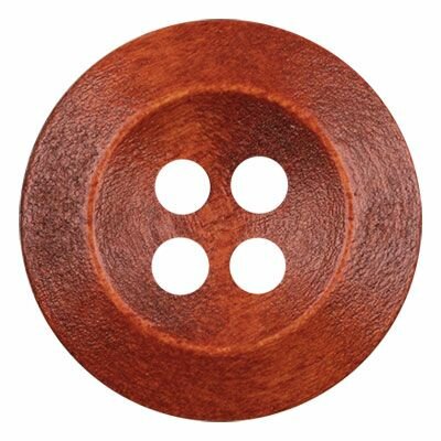 Пуговицы "BLITZ" DRN 0067 32 " ( 20 мм) 24 шт дерево №287 терракотовый