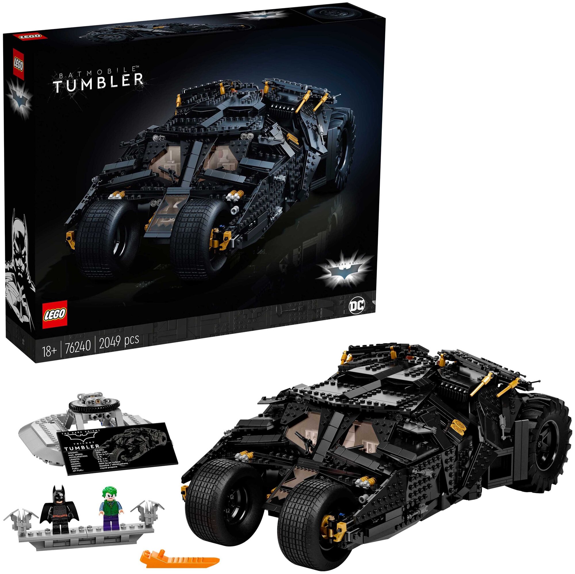 Конструктор LEGO Super Heroes 76240 Бэтмобиль «Тумблер», 2049 дет.