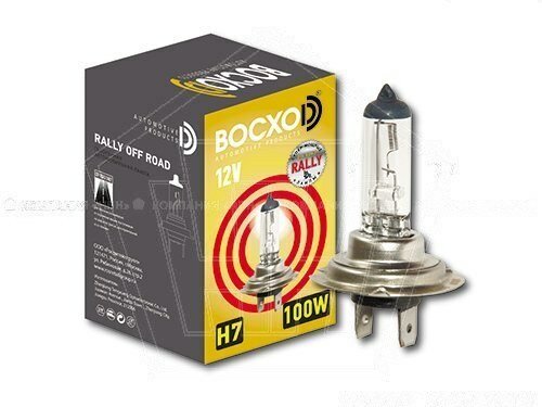 Лампа галогеновая h7 12v 100w восхоd rally-off road px26d (80117)