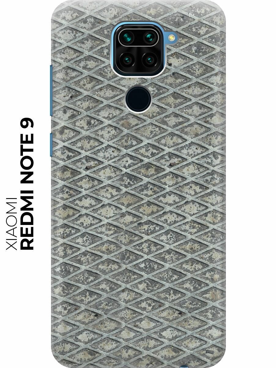 Силиконовый чехол Металлический лист на Xiaomi Redmi Note 9 / Сяоми Редми Ноут 9