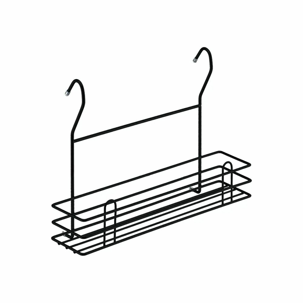 Полка для специй 25x11x35.5 см цвет черный