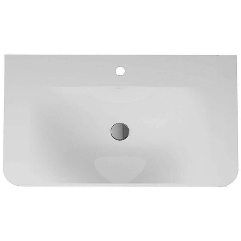 M30WPC0801WG Sensation, Pаковина Am.Pm мебельная , искусственный мрамор, 80 см, встроенная, белый