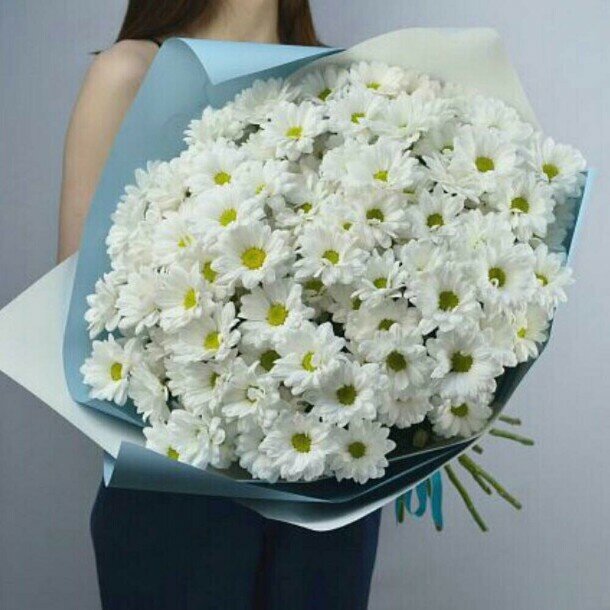 Букет Well Flowers "Хризантема кустовая", 19 шт, букет свежих цветов