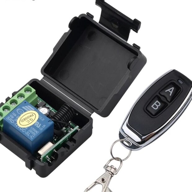 Радиочастотный пульт-передатчик дистанционного управления, 433 МГц, 1-канальный релейный модуль приемника 12 В пост. тока