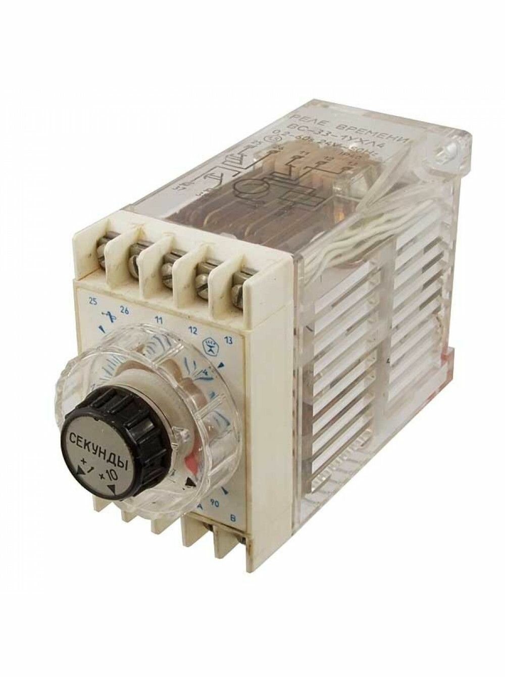Реле времени ВС-33-2 УХЛ4: 0,2-60 час; 24 В 50 ГЦ
