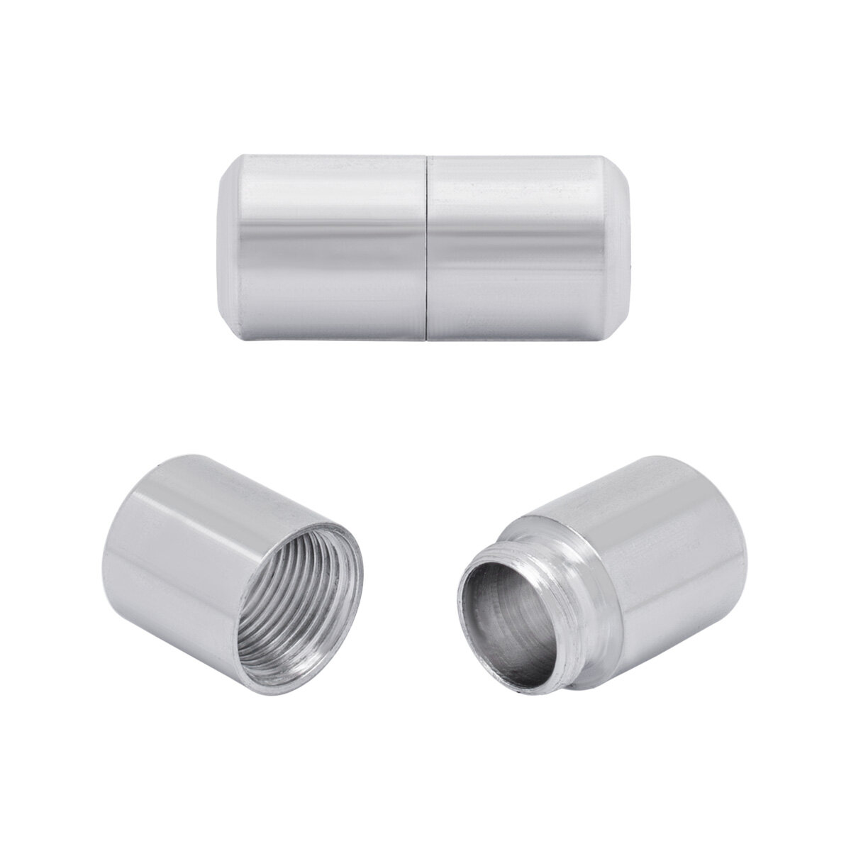 Фиксаторы для обувных шнурков, 1 пара, 18*8 мм, металл, Айрис (серебристый)