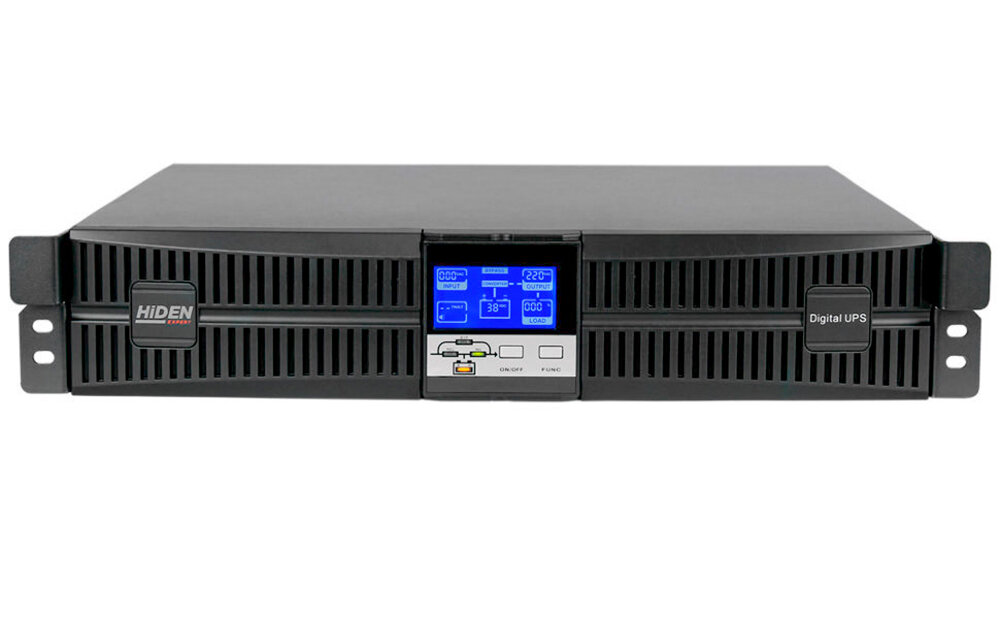 Источник бесперебойного питания Hiden EXPERT (UDC9201S-RT) встроенные акб в корпусе, 7А/ч х 3шт, 1 kVA/09 kW, PF=09