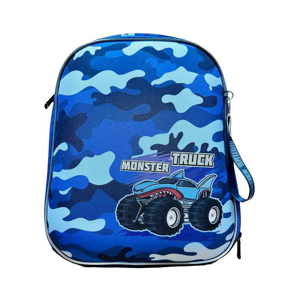 Школьный рюкзак Центрум "Милитари Акула", каркасный, нейлон и полиэстер, 36x30x17см, синий