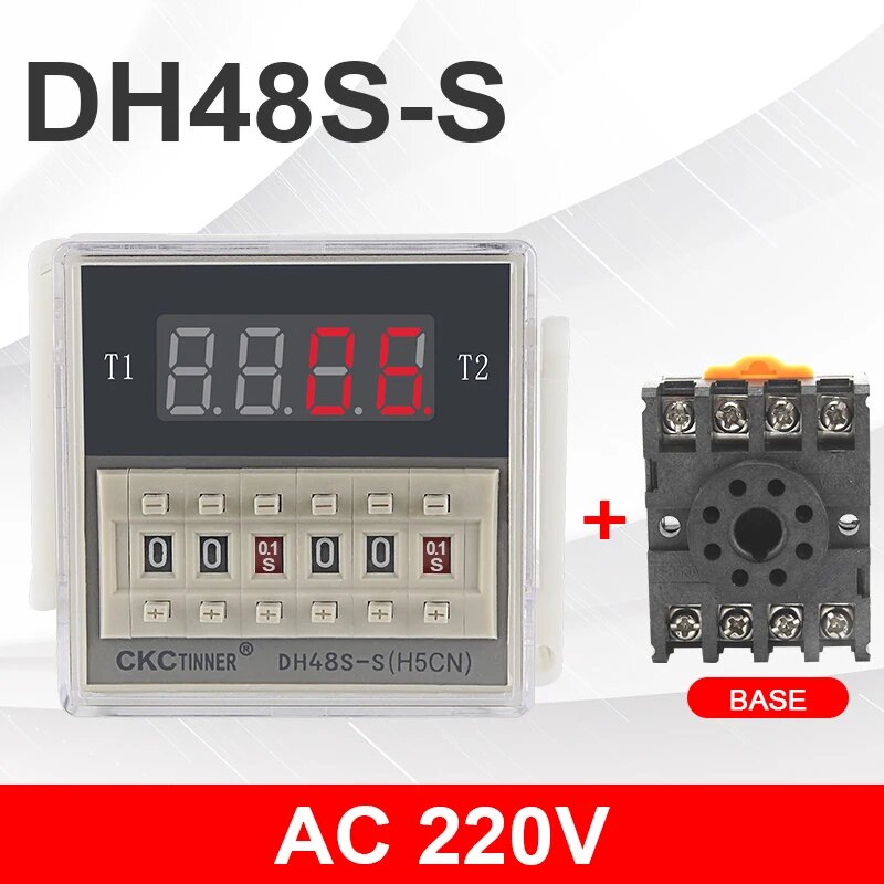 Программируемый таймер реле DH48S-S CKCTINNER AC220V