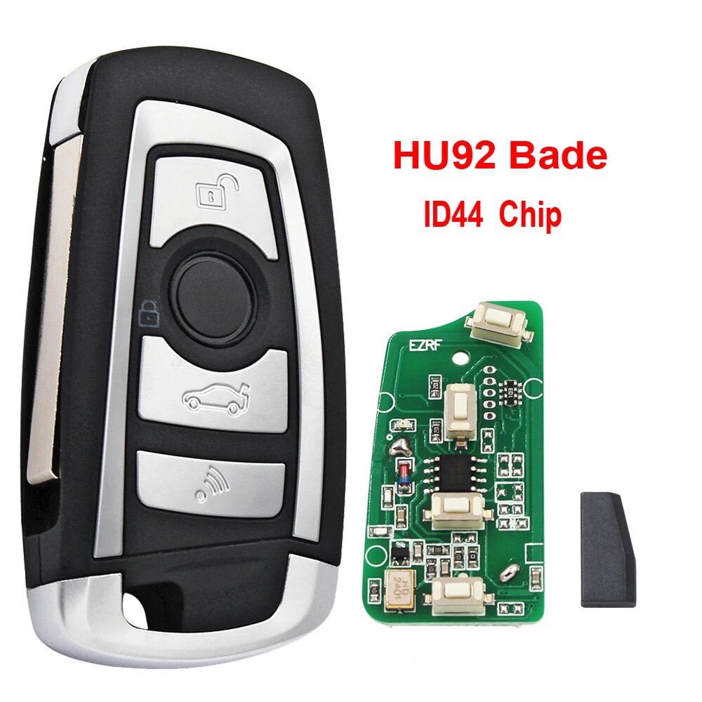 Автомобильный пульт дистанционного управления OHHUANUO для BMW E38 E39 E46 M5 X3 X5 Z3 Z4 EWS 315/433 МГц ID44 PCF7935 HU92 44 Chip, 433MHZ
