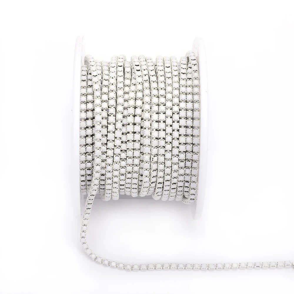 Стразы VC SS6 для декора Белый, SS6(2mm)-1yard, White porcelain