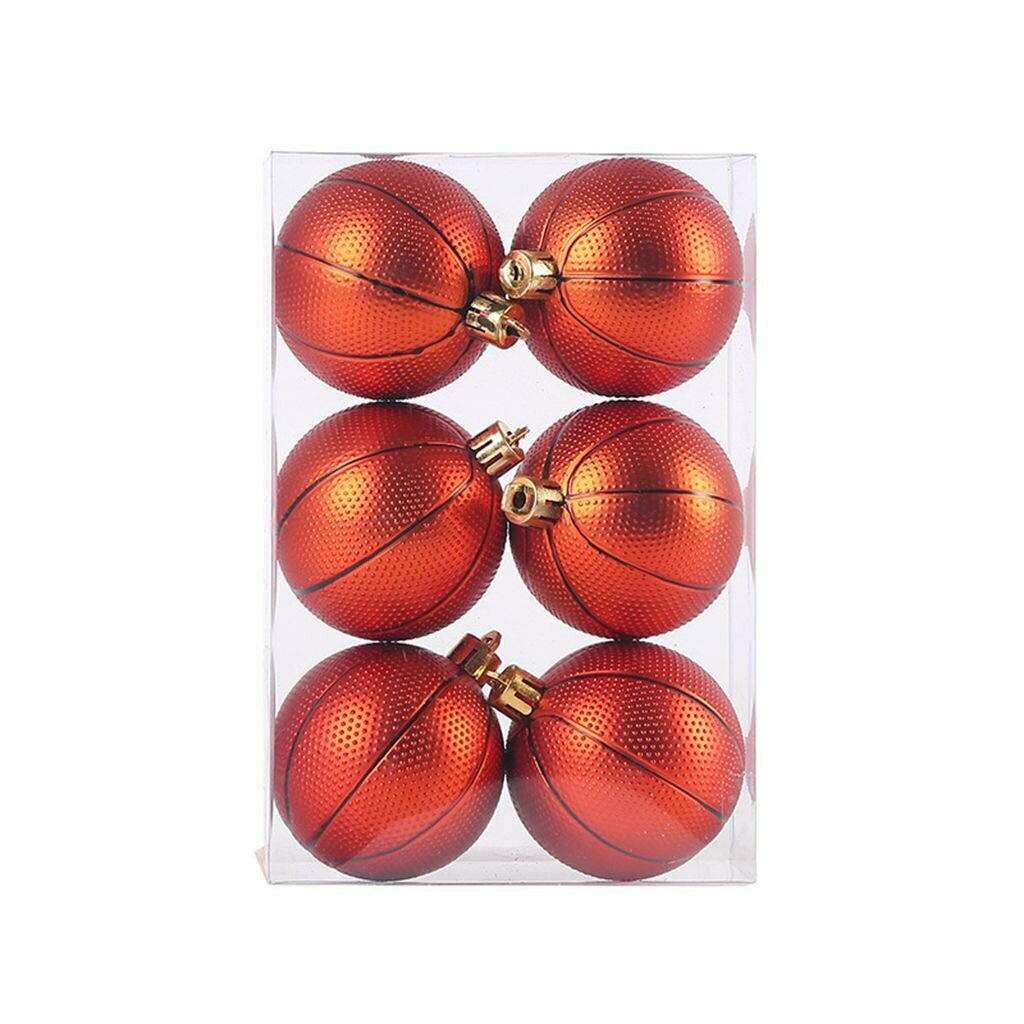 Коробка спортивных мячей серии Christmas tree decoration подвеска-баскетбол