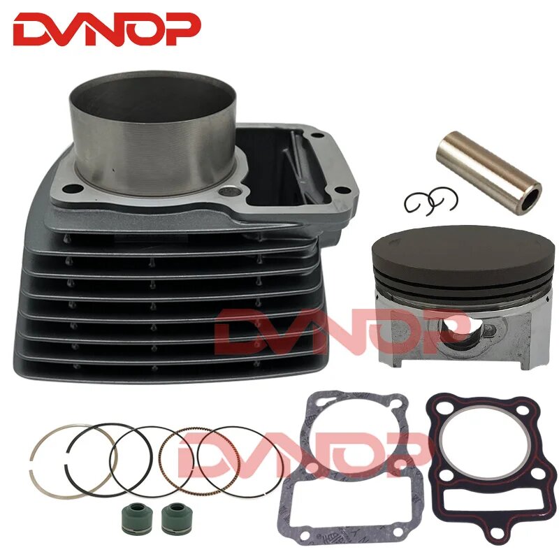 Комплект цилиндров с большим отверстием 70 мм, набор поршней цилиндров для CG250-300, CG300, 16 мм, штифт 167FMM grey