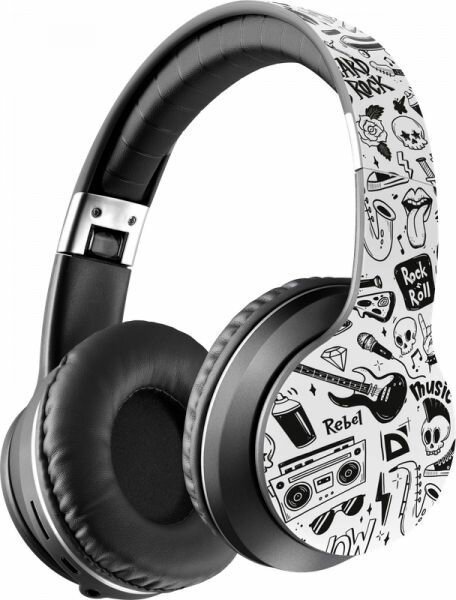 Наушники беспроводная DEFENDER FreeMotion B595 black print (Bluetooth)(63596)