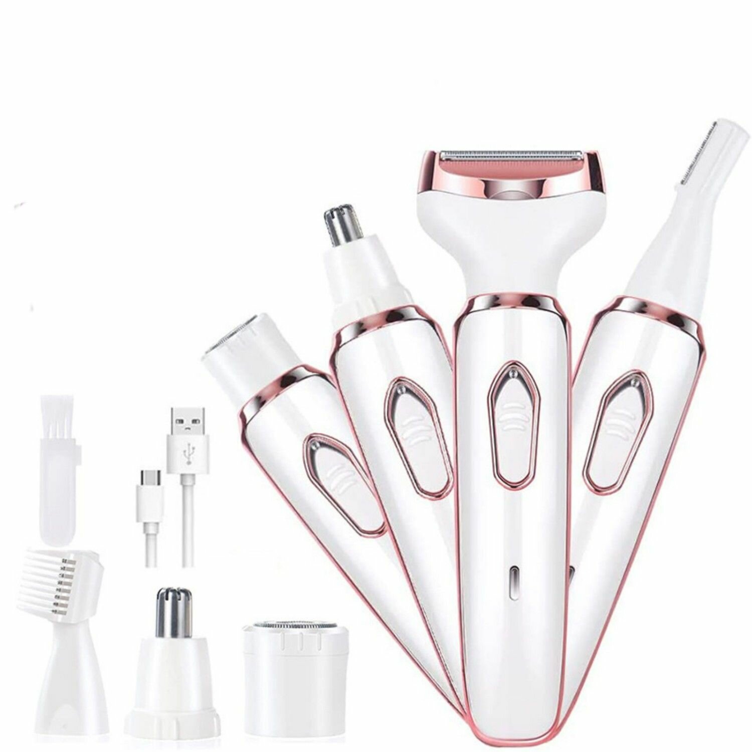 Женская Электробритва, Набор Женских Бритв Для Тела 4 В 1