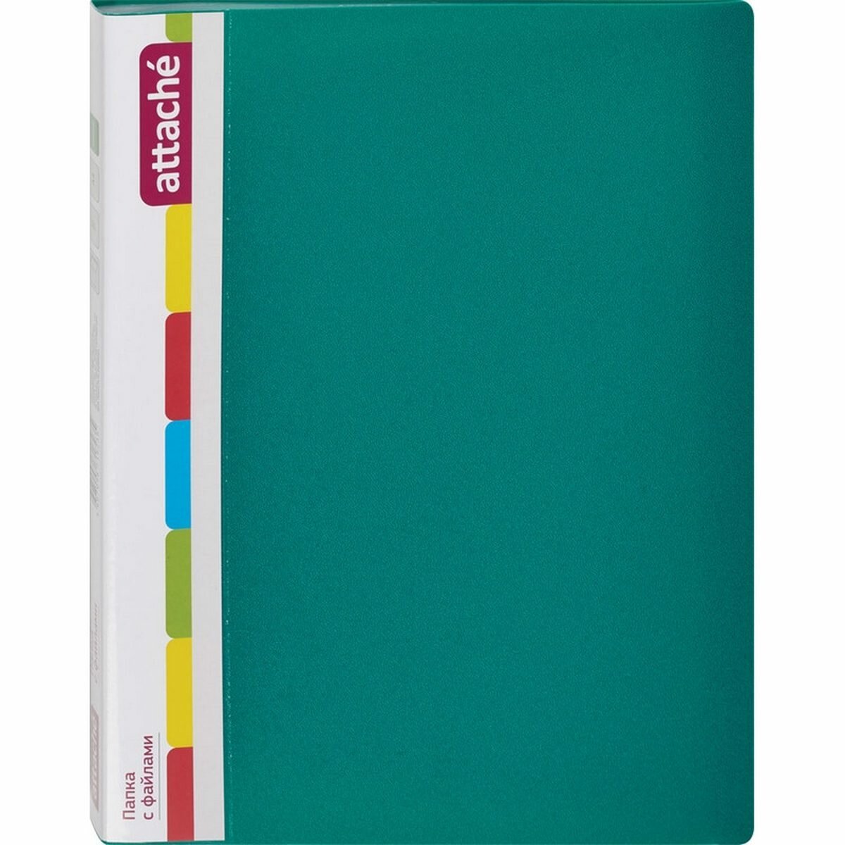 Папка файловая 30 вкладышей Attache (А4, пластик, 17мм, 700мкм) зеленая