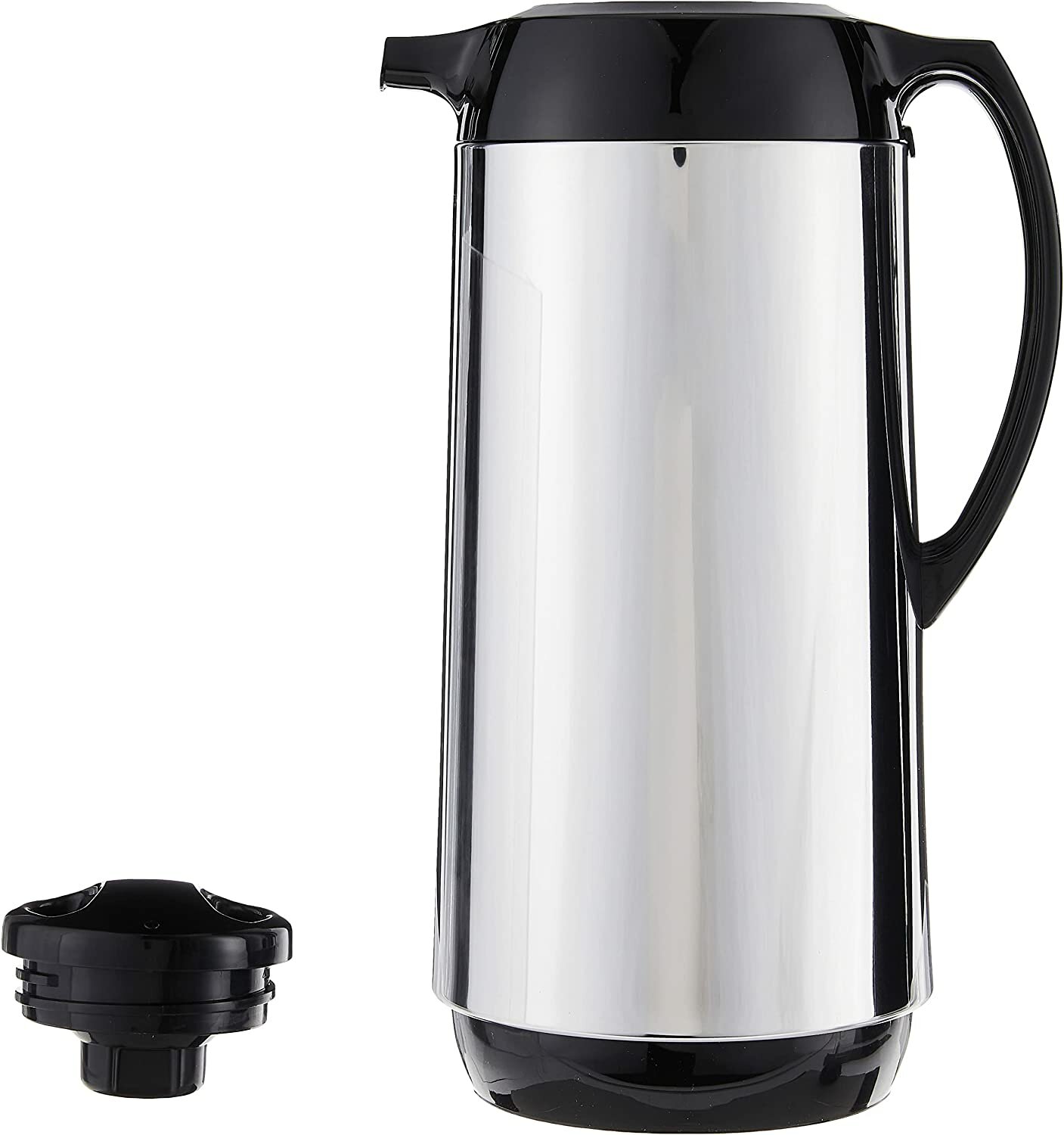 Термокувшин Zojirushi AHGB10SXA, 1 литр, стеклянная колба, с ручкой, серебристый