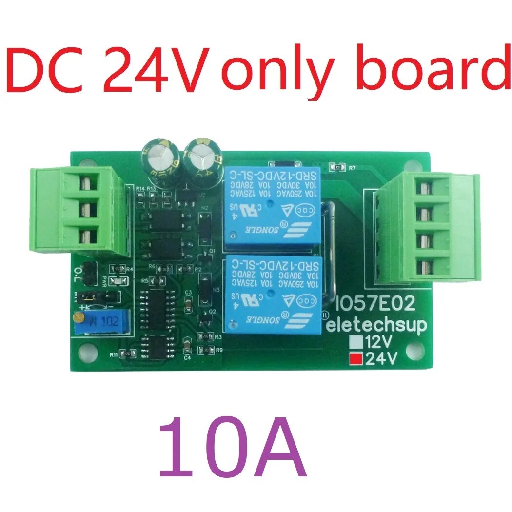 Модуль защиты двигателя eletechsup IO57E02/IO58F02 10/20/30А 12/24В 24V 10A only board
