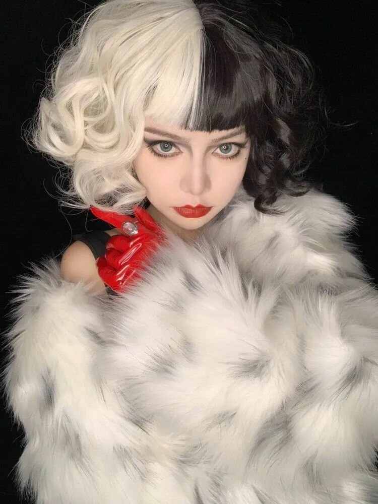 Парик под карнавальный костюм харли квин , круэлла, леди баг