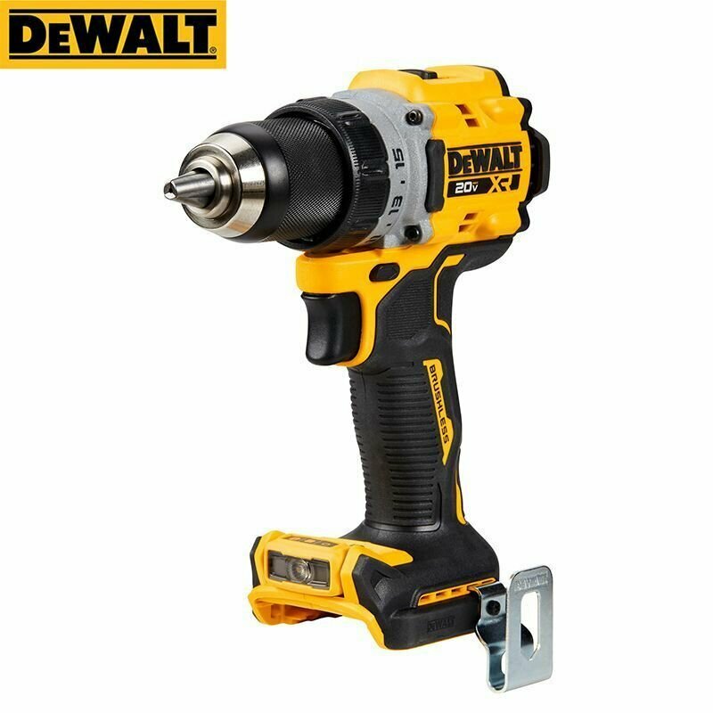 Аккумуляторная дрель DEWALT DCD800 20V безщеточная компактная, 90 Н·м, обновленная версия DCD791 с ударным механизмом — фото 1