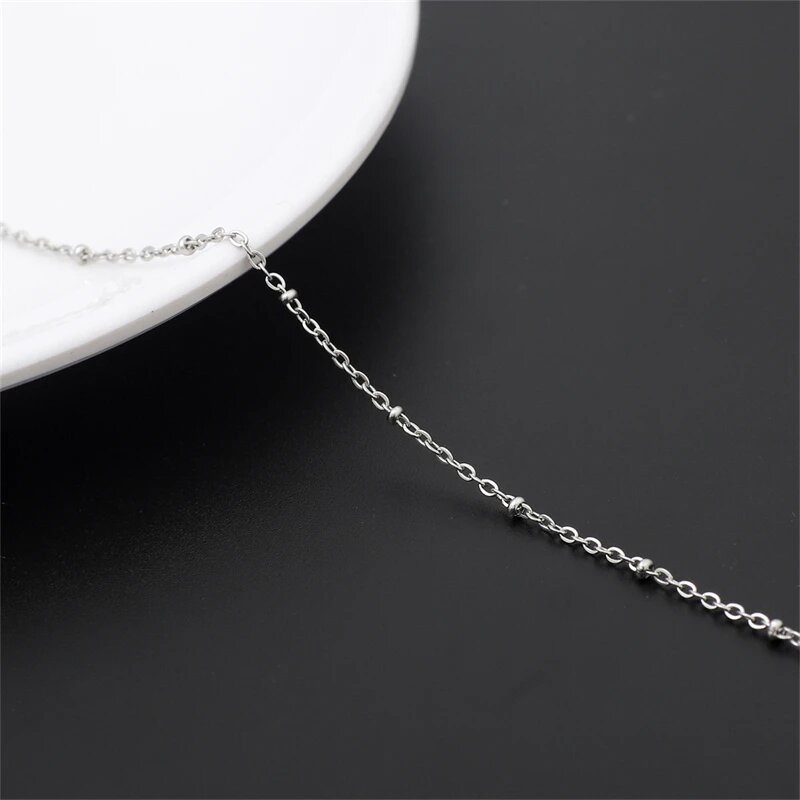 Цепочка на шею серебристая 2.1 мм, Цвет: 04-2.1mm