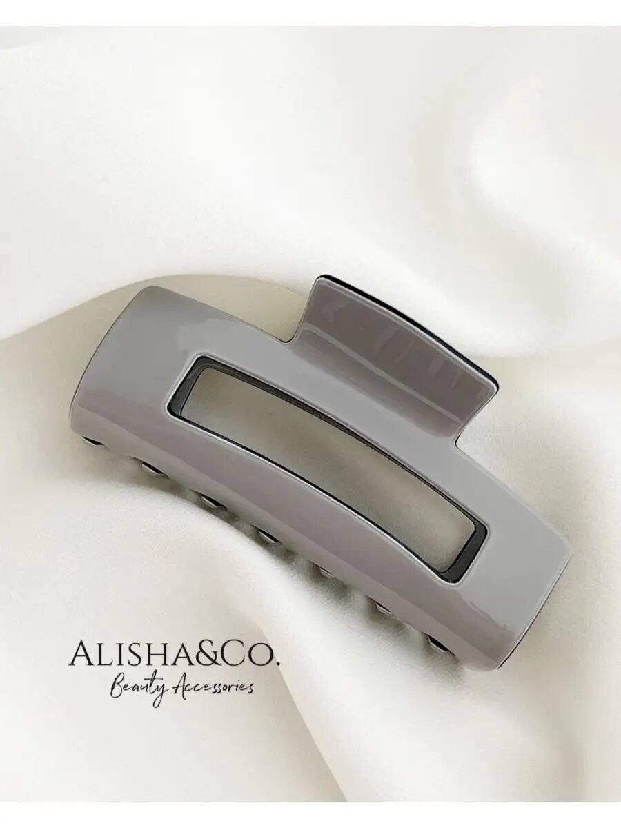 Аксессуар для волос Крабик средний Vintage серый класс