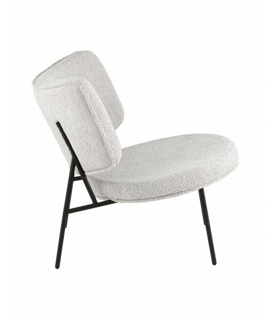 Кресло Дженга Lounge букле светло-серый