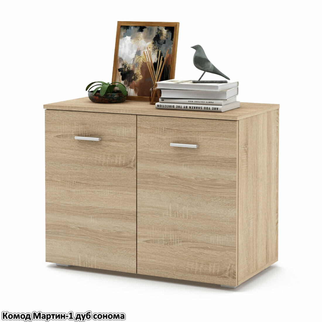 Комод Мартин-1 Дуб сонома, ЛДСП, МФ Владимир VMF, 80,4х63,3х40 см.