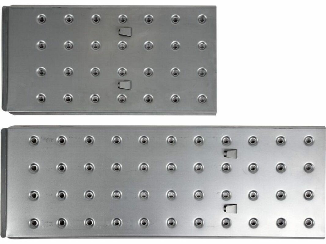 Подставки для лестниц Vorel 17705, сталь, разборная, серебристые, 2 секции