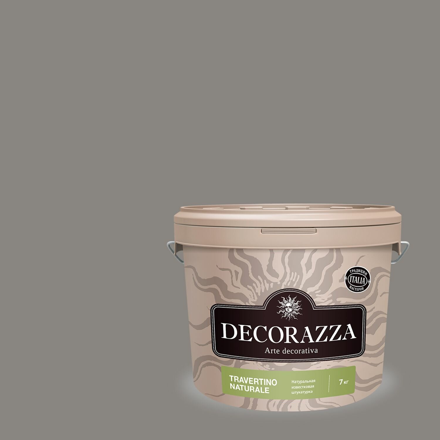 Декоративная известковая штукатурка с эффектом камня Decorazza Travertino Naturale (7кг) TRN 10-19