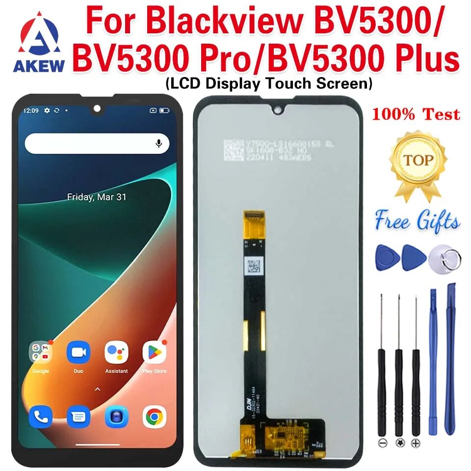 Оригинальный ЖК-дисплей AKEW для BLACKVIEW BV5300 Pro, новый BV5300 Plus, сенсорный экран BV5300, BV5300Pro, BV5300Plus, запасные части BV5300 Plus LCD