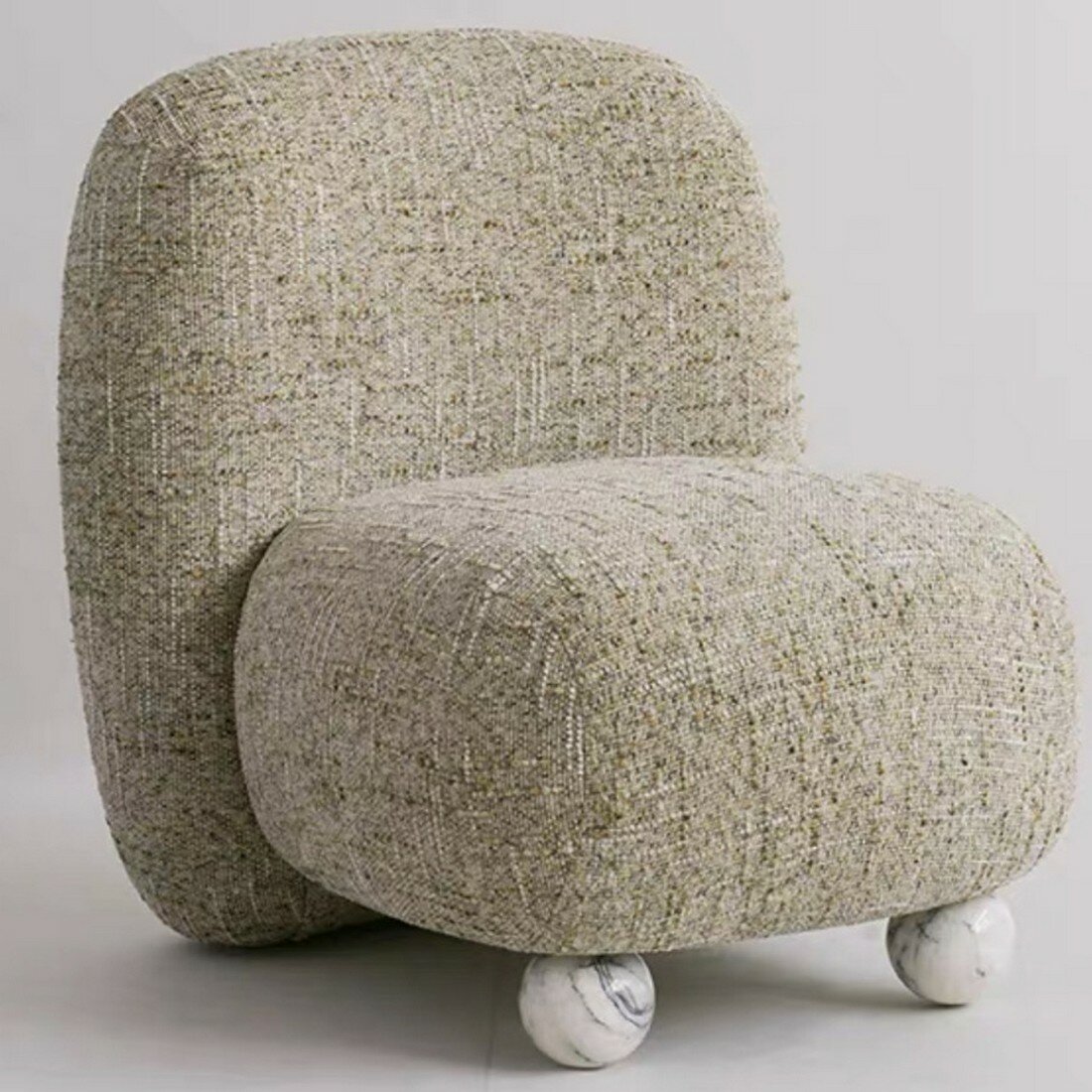 Интерьерное кресло без подлокотников Otash (Бежевый)