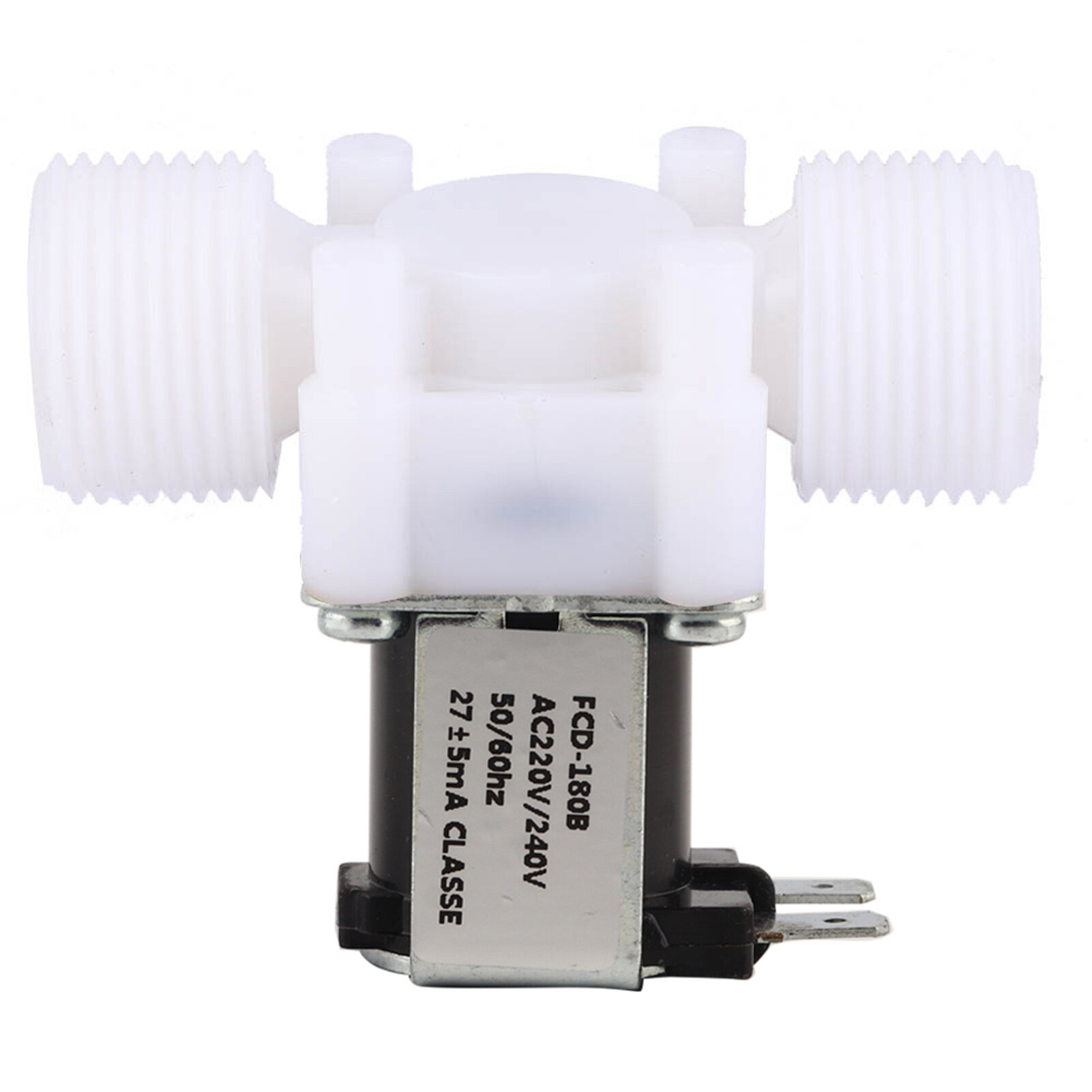 G3/4 NC Пластиковый электрический электромагнитный клапан Обычно закрытый впускной вал.