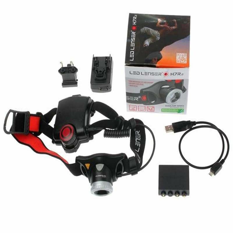 Перезаряжаемый налобный фонарь Ledlenser, H7R.2, черный с чехлом