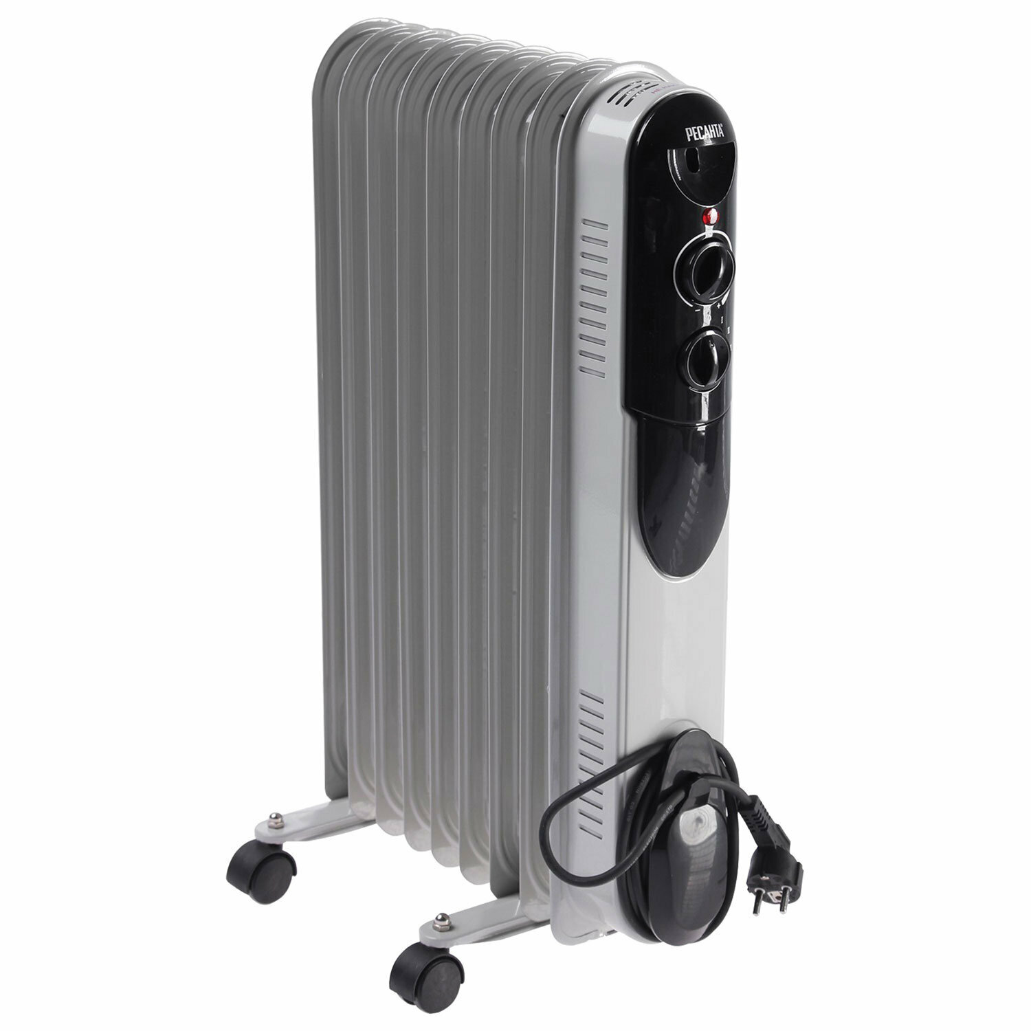 Обогреватель масляный Ресанта 2000 Вт, 9 секций, белый ОМПТ- 9Н