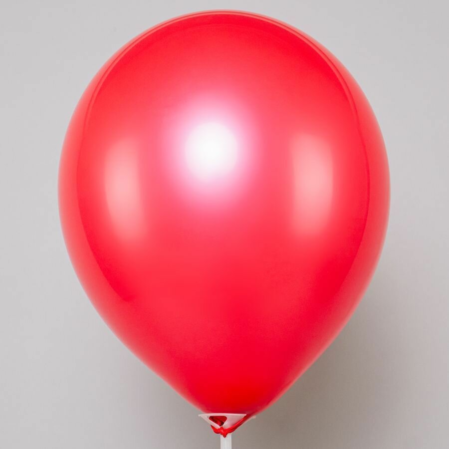 Воздушные шары Микрос "Пастель", 10 дюймов, красные, 50 шт (Ч54462)