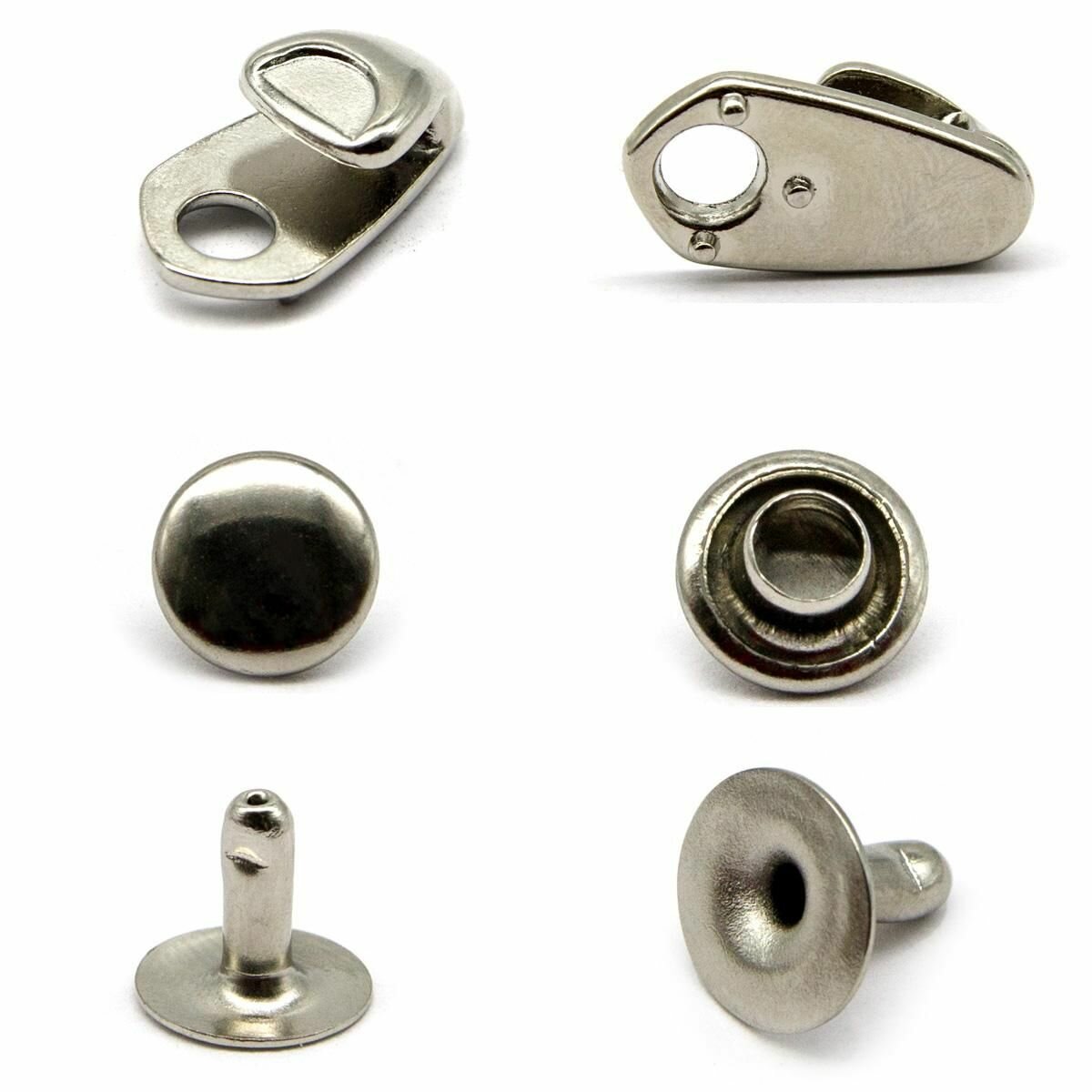 Обувные крючки айрис Цвет Никель, 19 мм, 20 шт