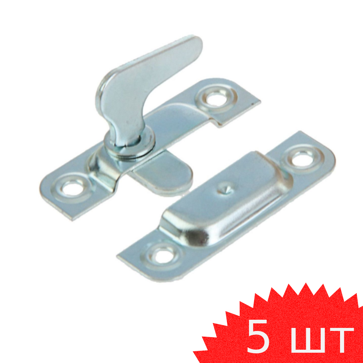Ручка завертка оконная 3ф1 цинк Металлист, 5 шт