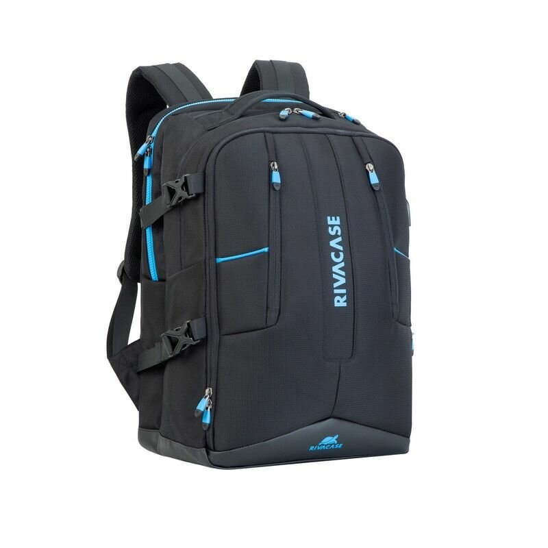 Рюкзак RivaCase "Borneo", для ноутбука, 17,3 дюймов, синий (7860 Black)