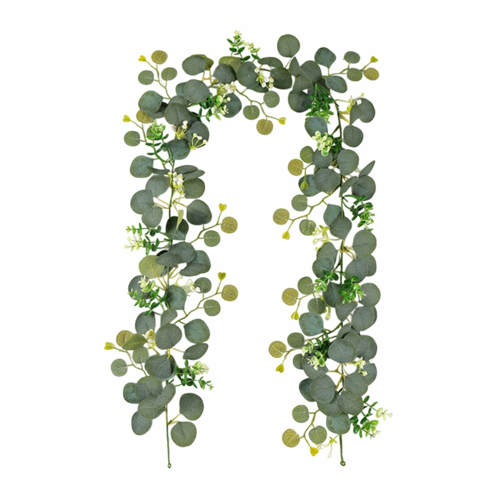 Гирлянда из эвкалипта с цветами для декора стола и интерьера, 1.8 м стильное украшение для дома и мероприятий