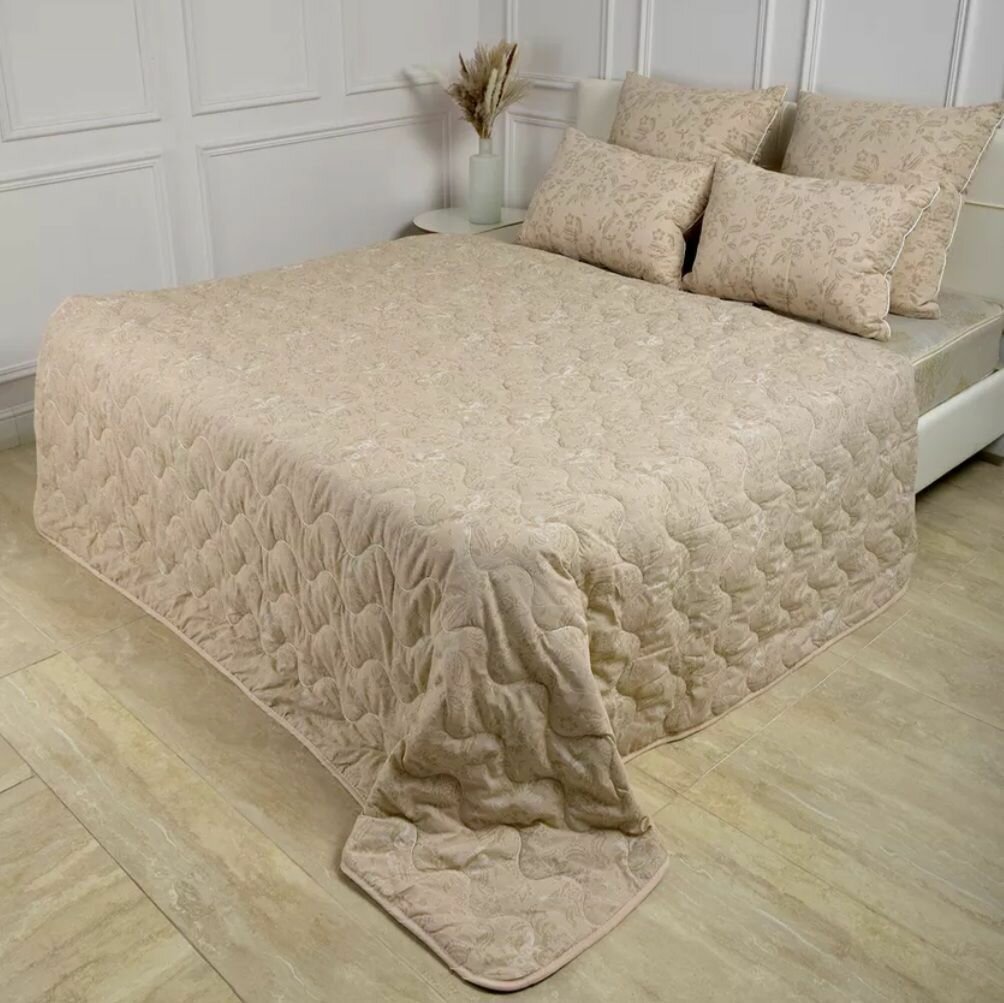 Одеяло 175х210 Всесезонное с наполнителем льняное волокно 2-х спальный